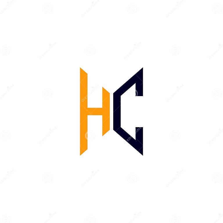 HC Letter Logo Creative Design with Vector Graphic, Stock Vector ...