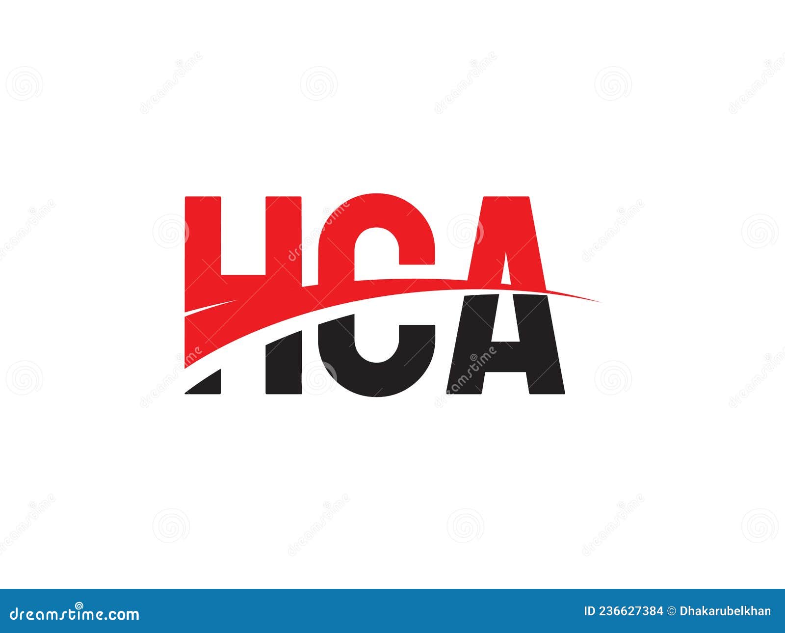 HCA Letter Initial Logo Design Vector Illustration Stock Vector ...