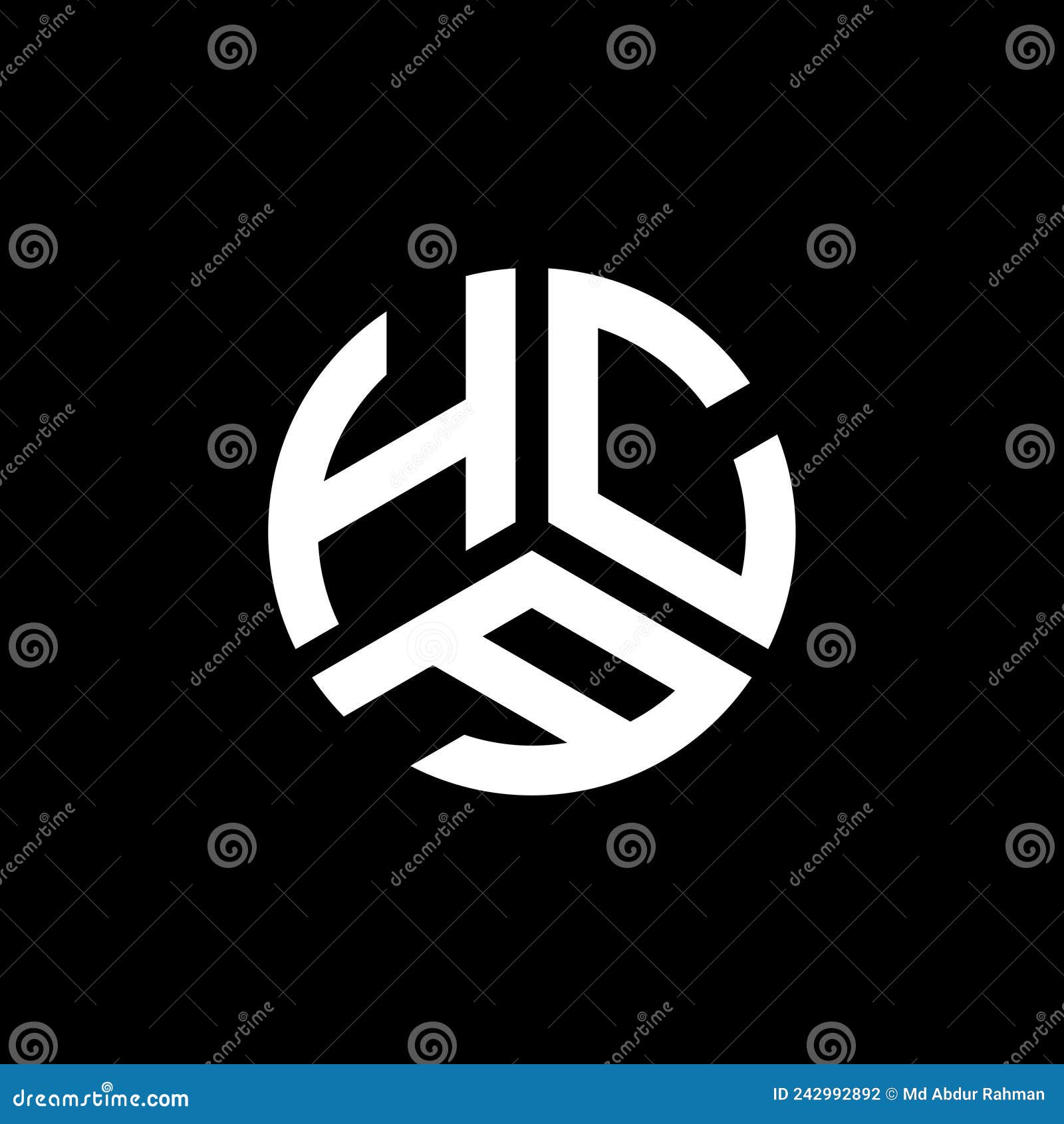 HCA Letter Logo Design On White Background. HCA Creative Initials ...