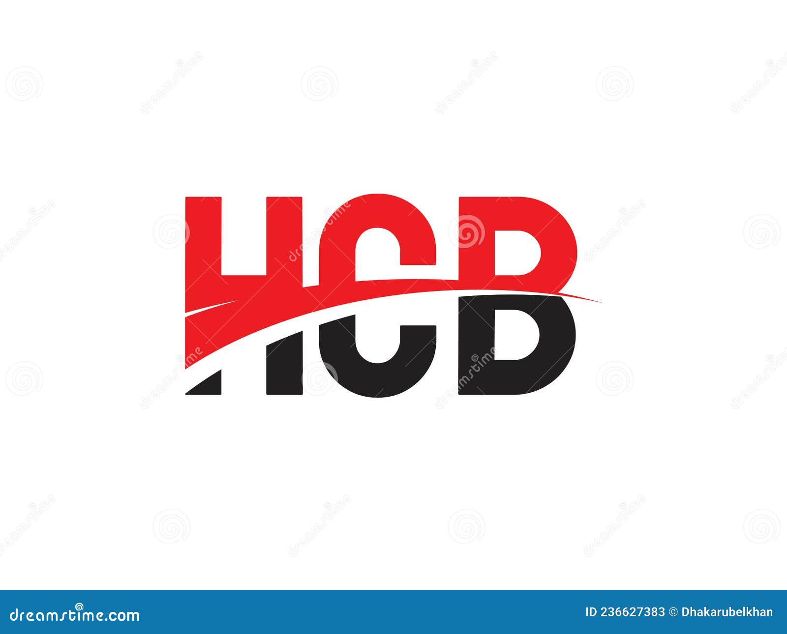 HCB Letter Initial Logo Design Vector Illustration Stock Vector ...
