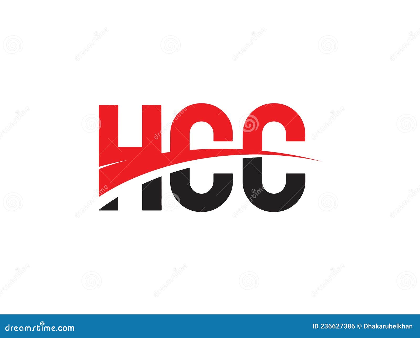 HCC Letter Initial Logo Design Vector Illustration Stock Vector ...