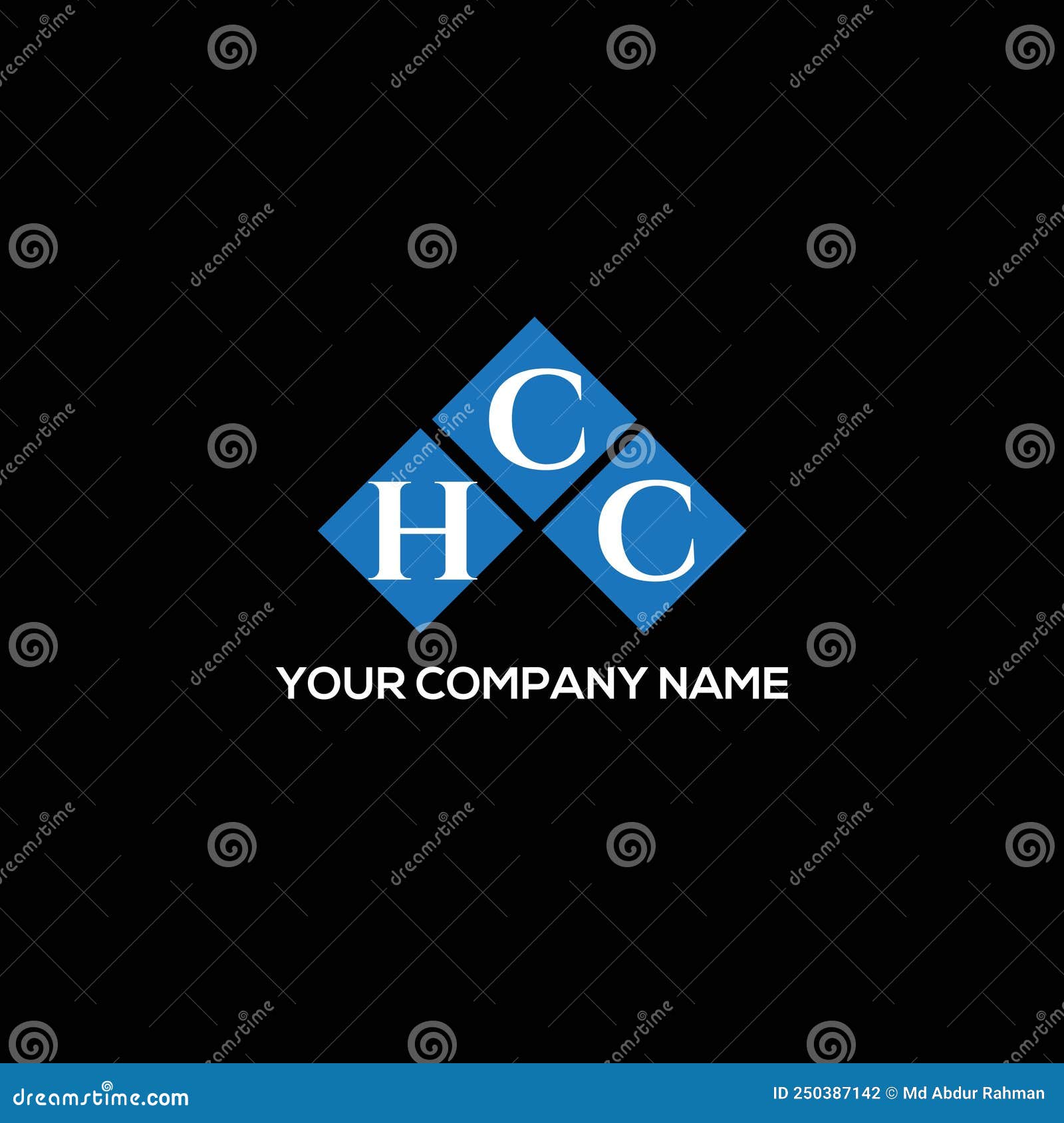 HCC Letter Logo Design On BLACK Background. HCC Creative Initials ...