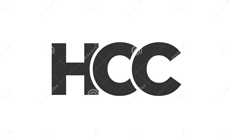 HCC Logo Design Template with Strong and Modern Bold Text. Initial ...