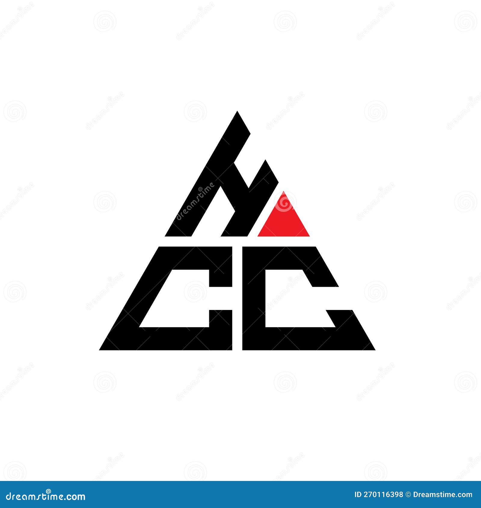 HCC Triangle Letter Logo Design With Triangle Shape. HCC Triangle Logo ...