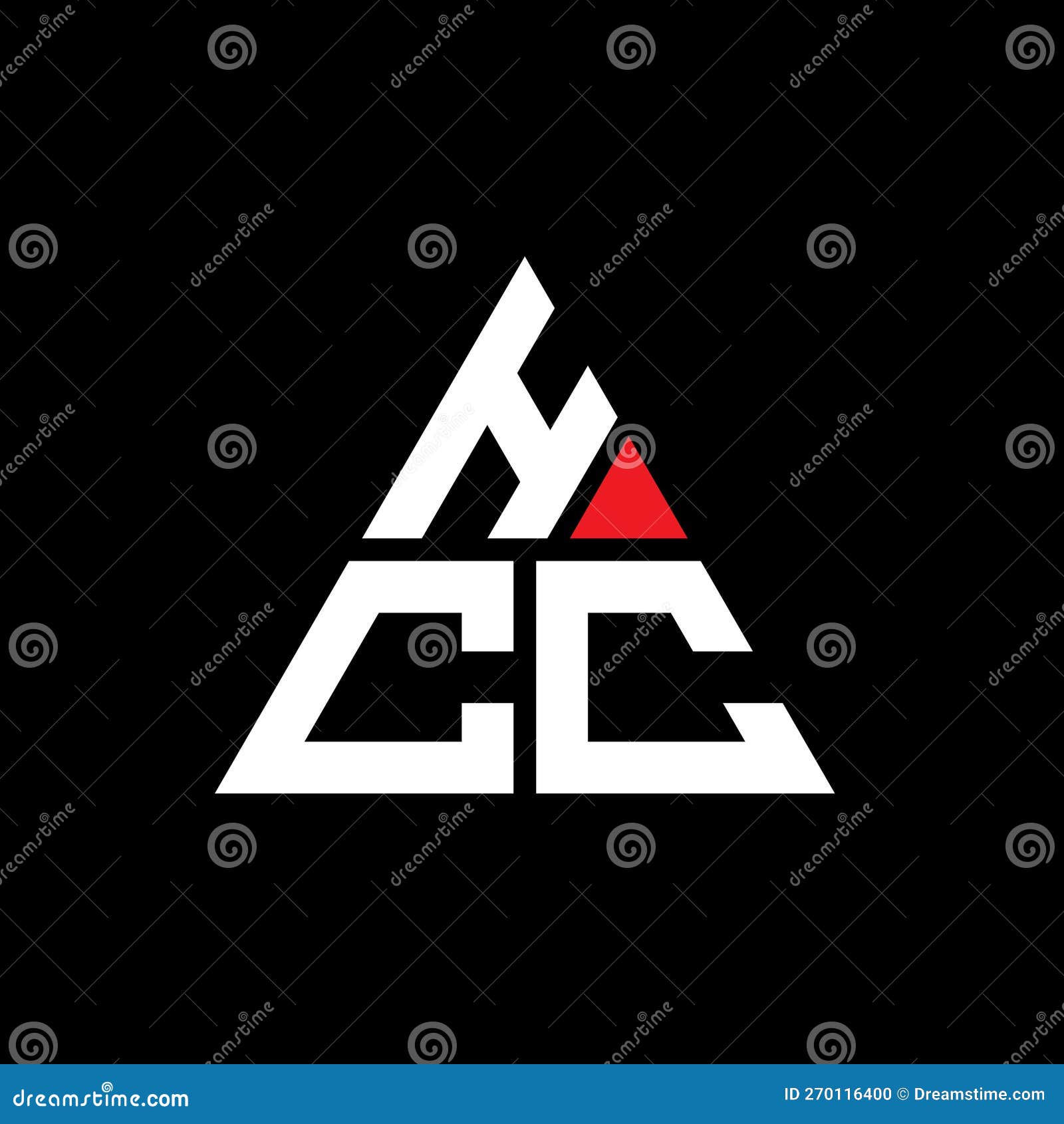HCC Triangle Letter Logo Design with Triangle Shape. HCC Triangle Logo ...