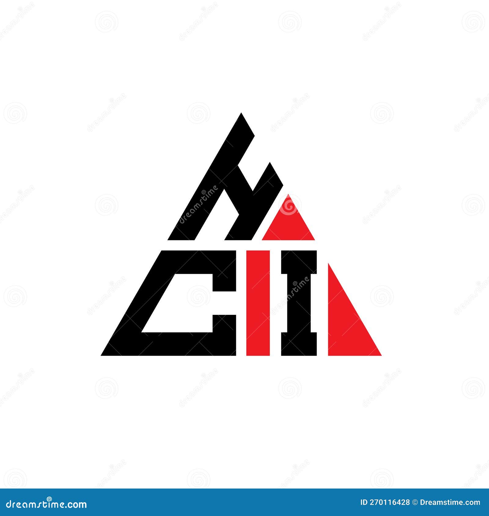 HCI Triangle Letter Logo Design With Triangle Shape. HCI Triangle Logo ...