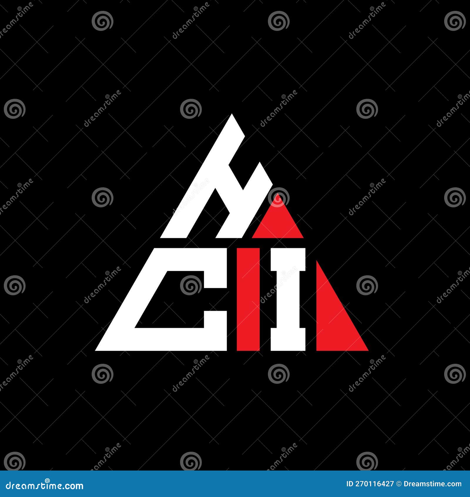 HCI Triangle Letter Logo Design with Triangle Shape. HCI Triangle Logo ...