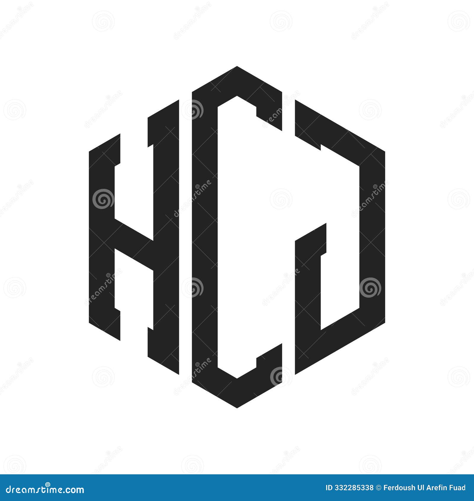 HCJ Logo Design. Initial Letter HCJ Monogram Logo Using Hexagon Shape ...