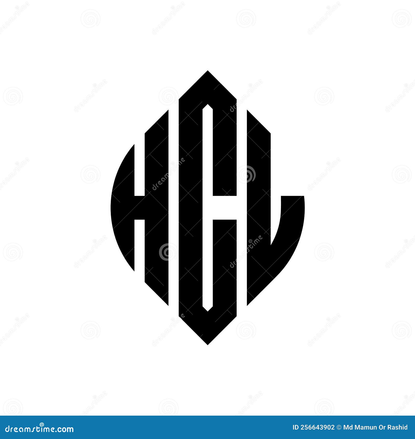 HCL Circle Letter Logo Design with Circle and Ellipse Shape. HCL ...