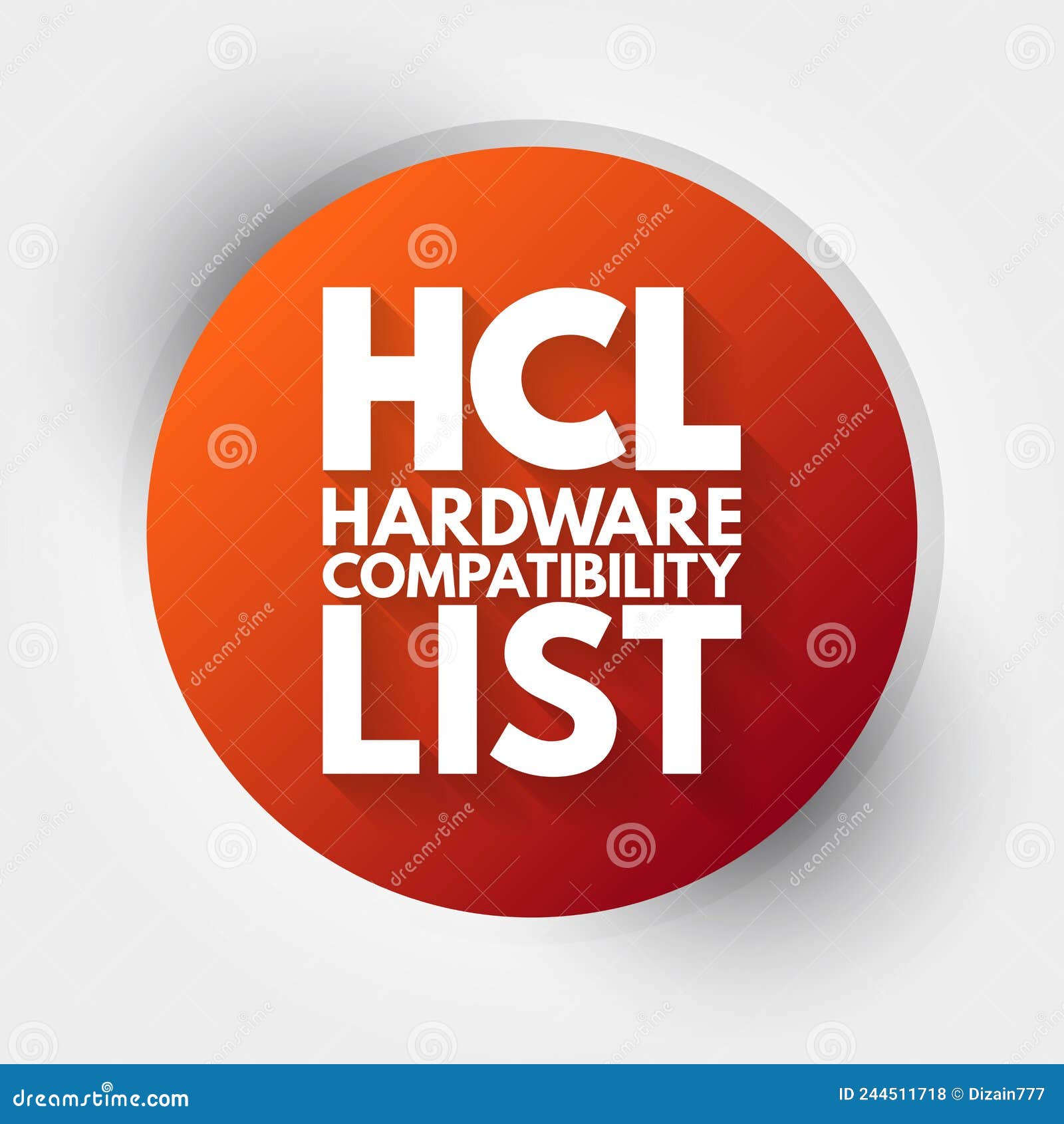 HCL - Hardware Compatibility List Acronym, Technology Concept ...