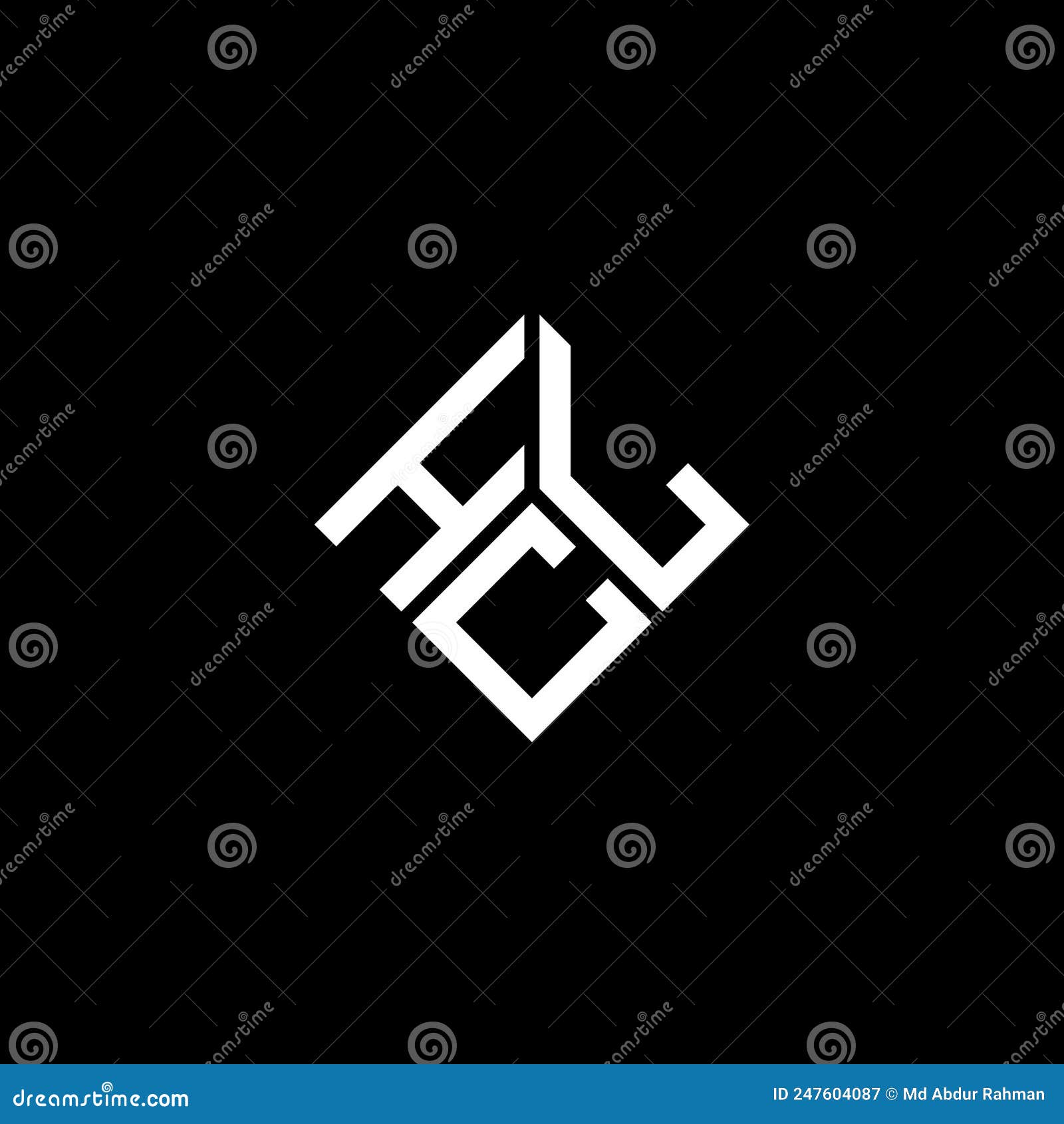 HCL Letter Logo Design On Black Background. HCL Creative Initials ...