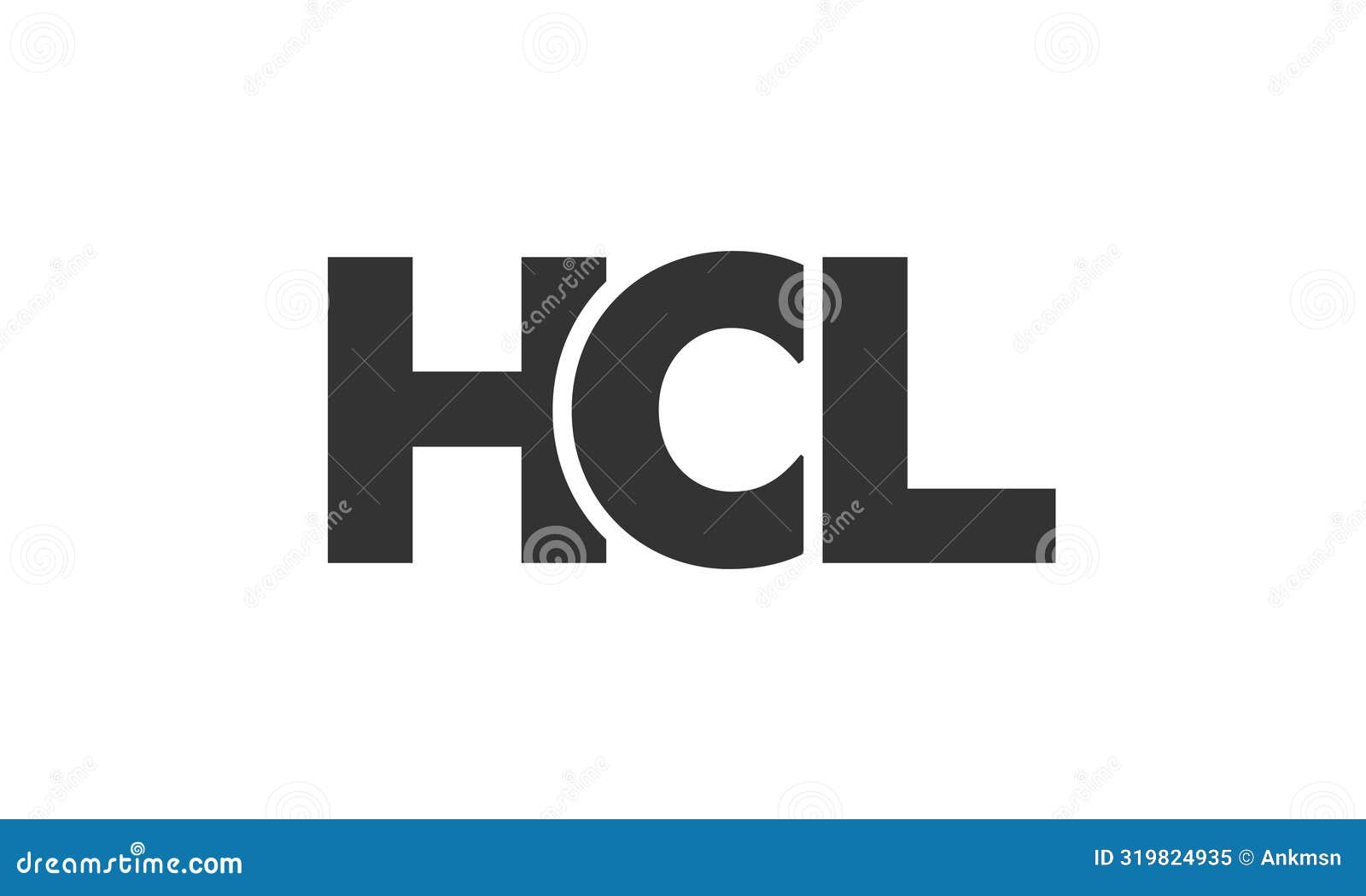 HCL Logo Design Template with Strong and Modern Bold Text. Initial ...