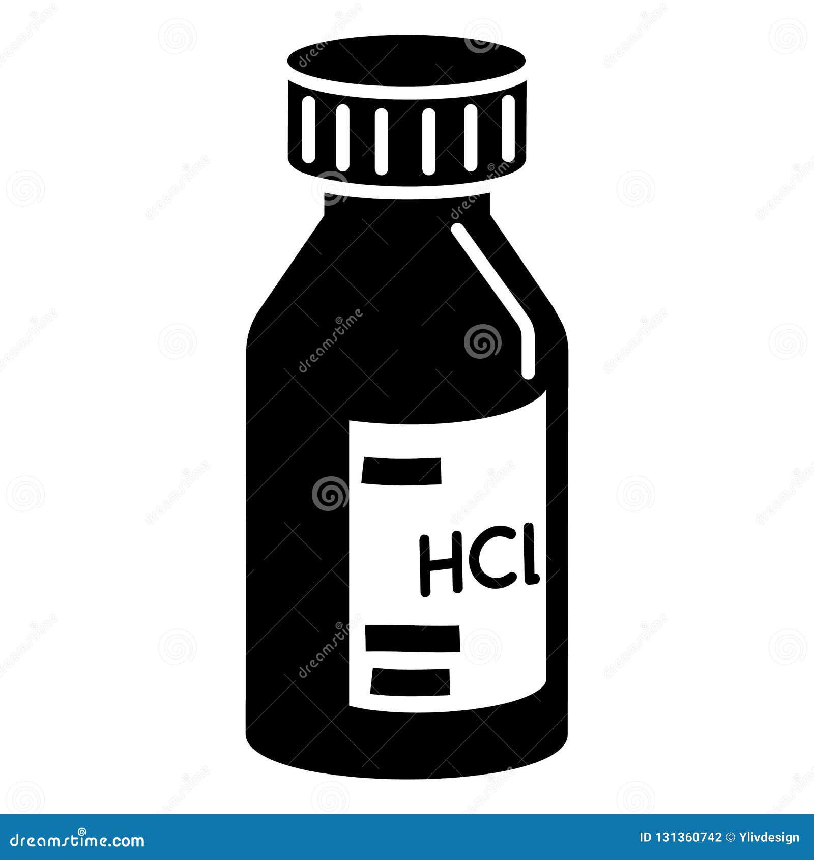 Hcl Solution Icon, Simple Style Stock Vector - Illustration of ...