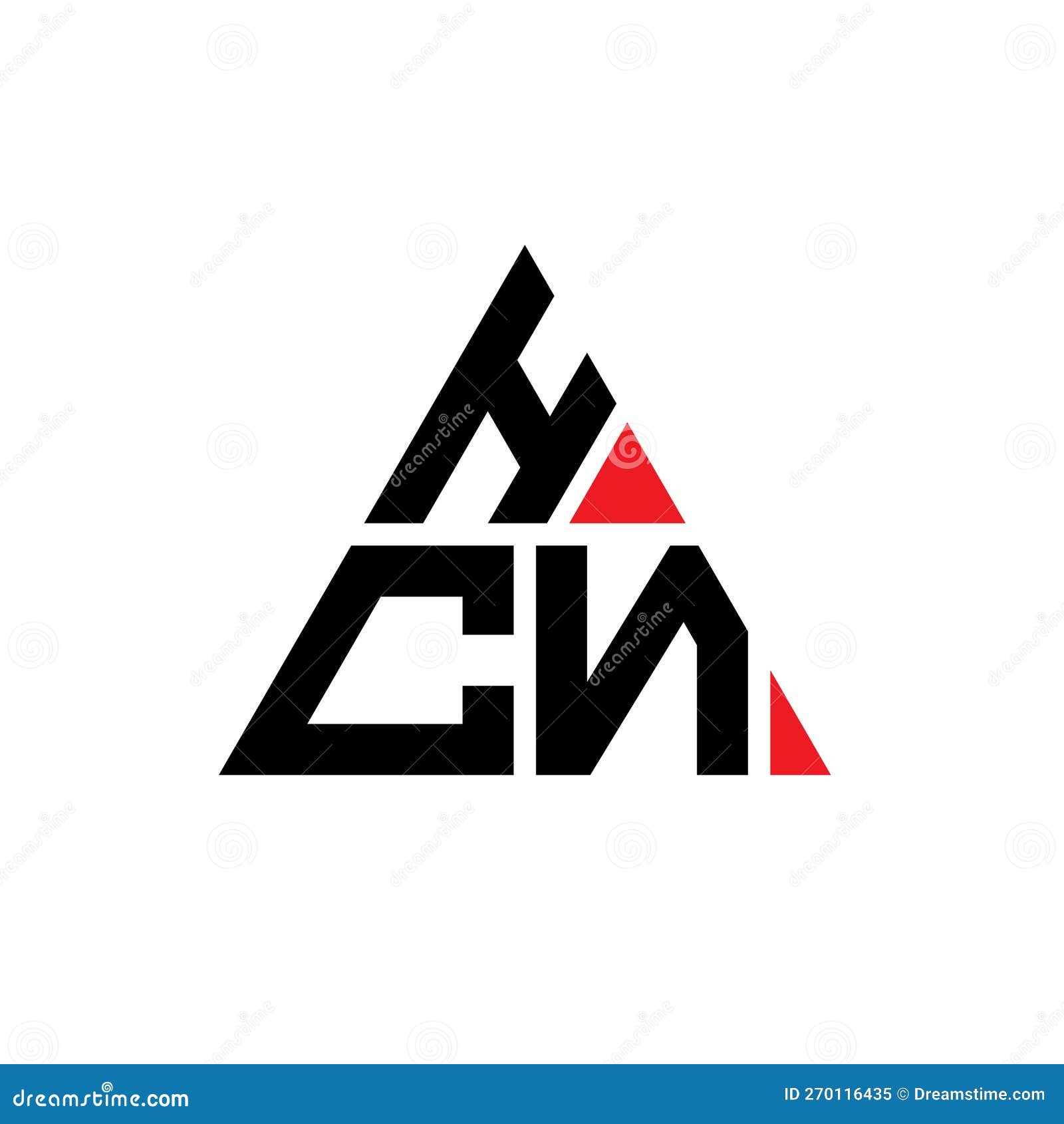 HCN Triangle Letter Logo Design With Triangle Shape. HCN Triangle Logo Design Monogram. HCN ...