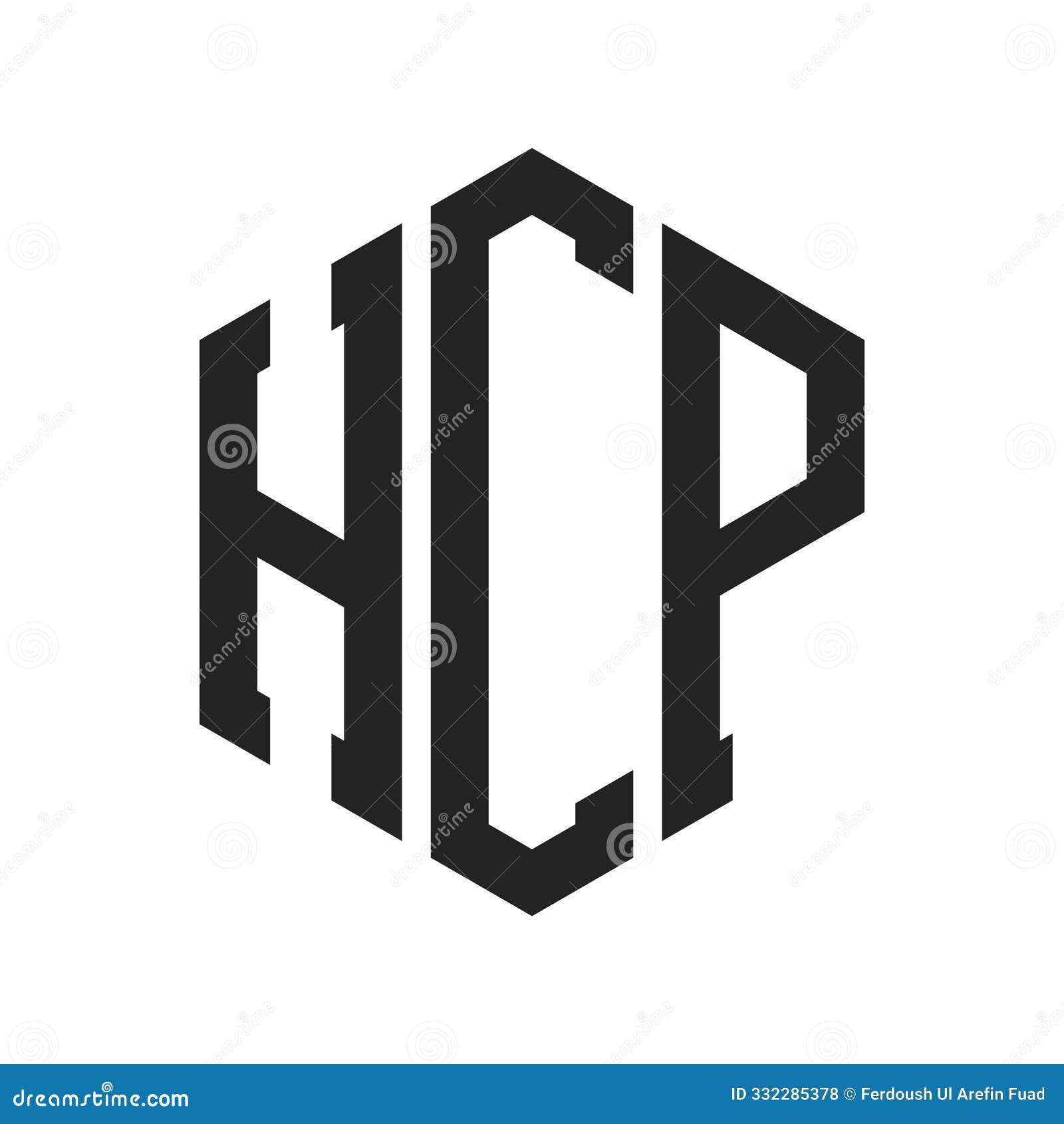 HCP Logo Design. Initial Letter HCP Monogram Logo Using Hexagon Shape ...