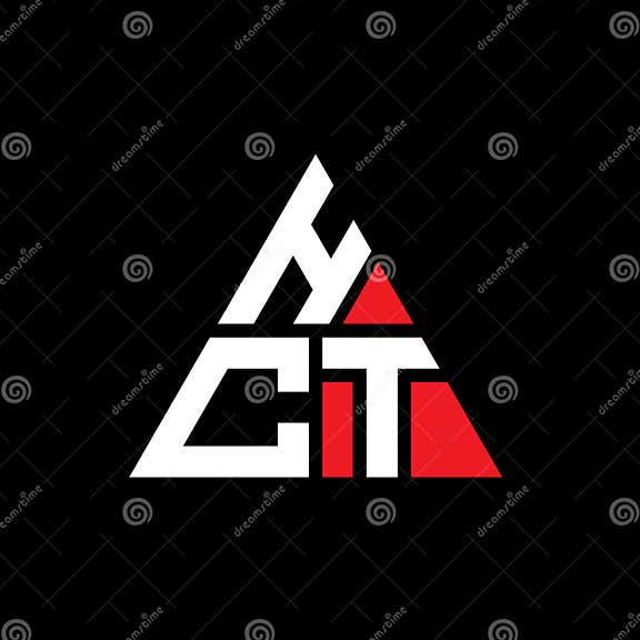 HCT Triangle Letter Logo Design with Triangle Shape. HCT Triangle Logo ...