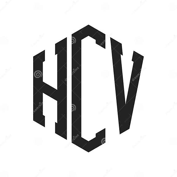 HCV Logo Design. Initial Letter HCV Monogram Logo Using Hexagon Shape ...