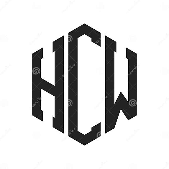 HCW Logo Design. Initial Letter HCW Monogram Logo Using Hexagon Shape ...