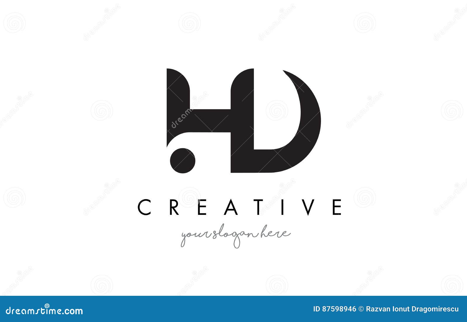 HD Brief Logo Design Met Creatieve Moderne in Typografie Vector ...