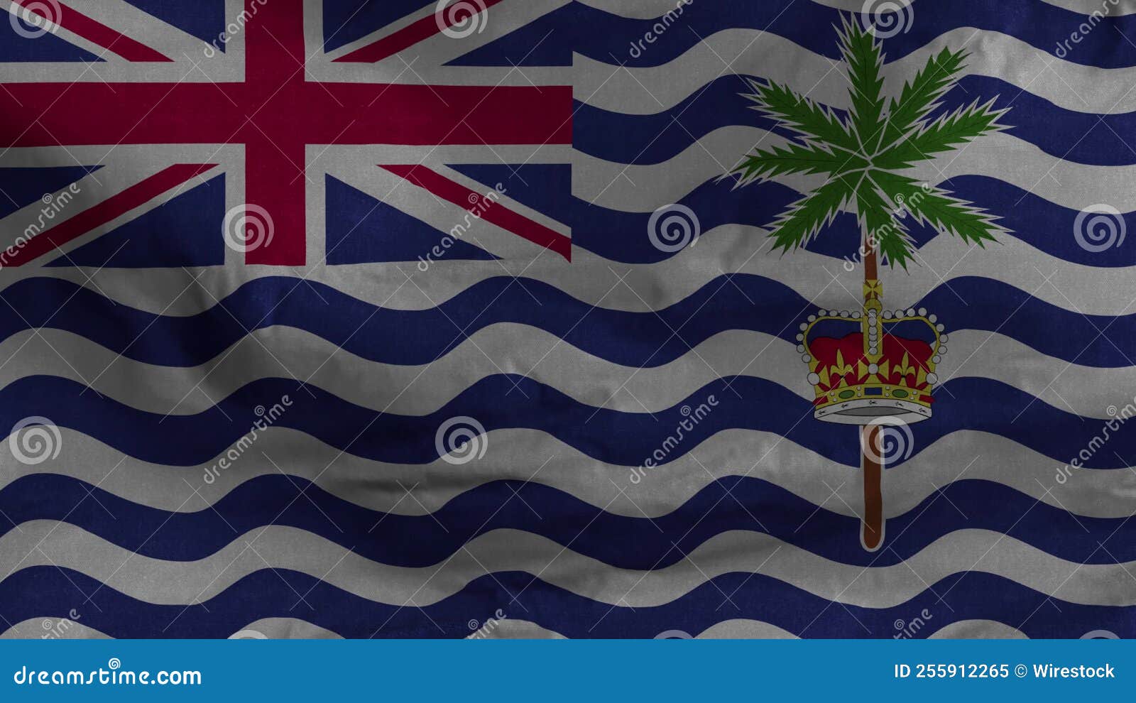HD of the British Indian Ocean Flag Stock Video - Video of logo, ocean ...