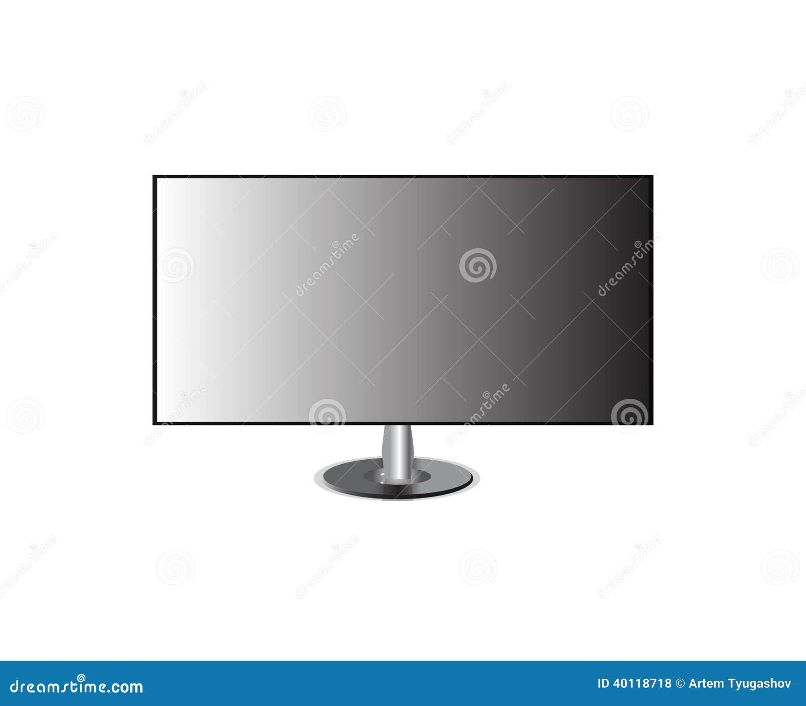 Hd D'écran De TV D'isolement Illustration de Vecteur - Illustration du ...