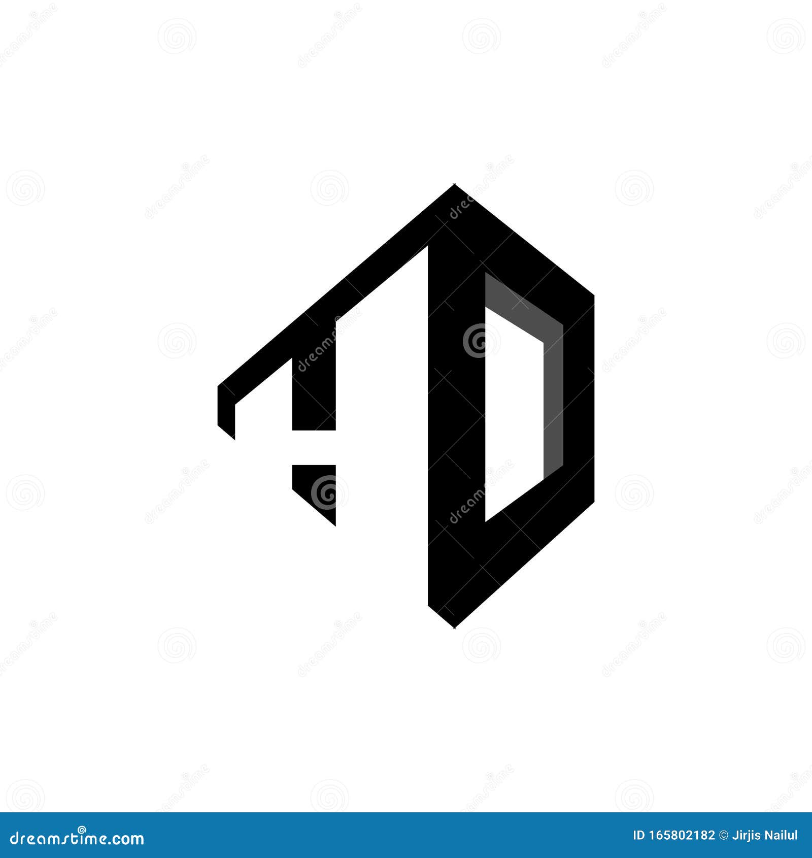 HD Logo H D Initial Letter Design Vector Graphic Concept Illustrations ...