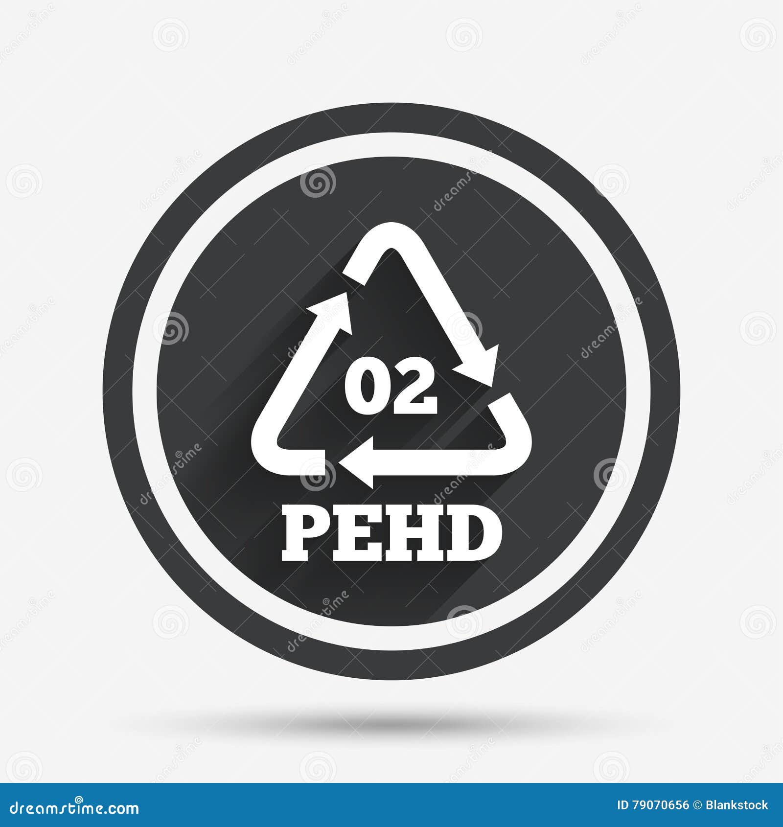 Hd-pe 02 Tekenpictogram High-density Polyethyleen Vector Illustratie ...