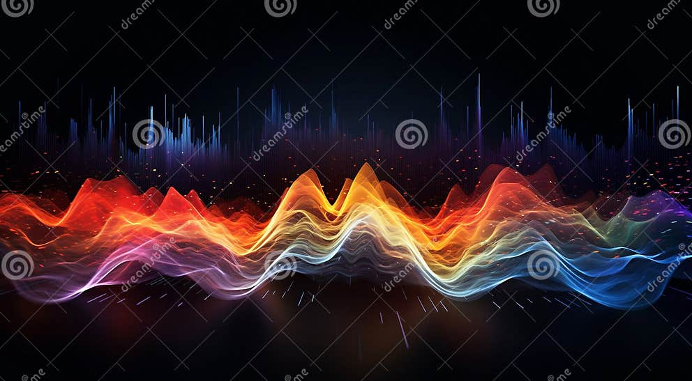Hd Sound Wave Wallpaper, Visual Waves Background, Graphic Designed ...