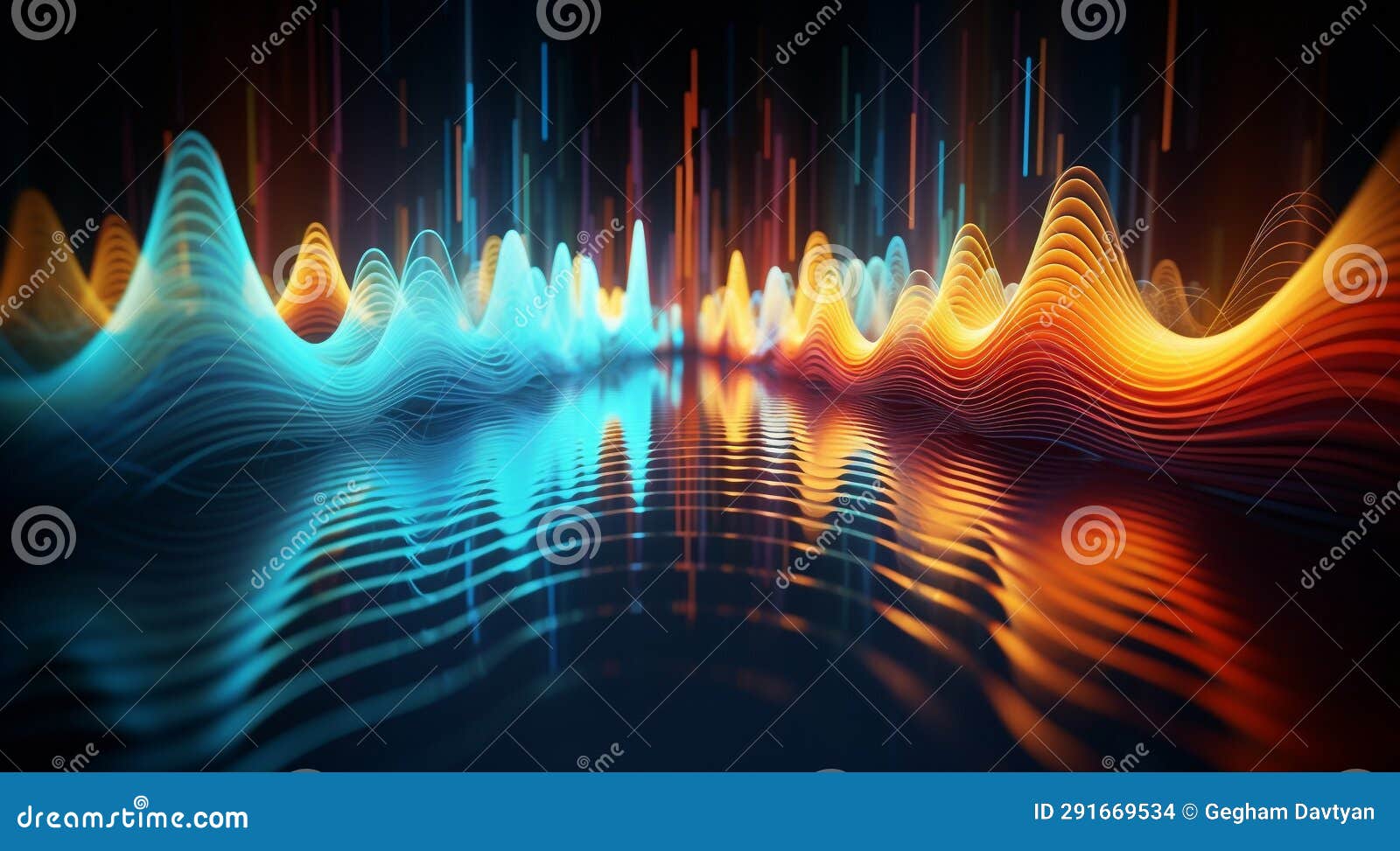Hd Sound Wave Wallpaper, Visual Waves Background, Graphic Designed ...