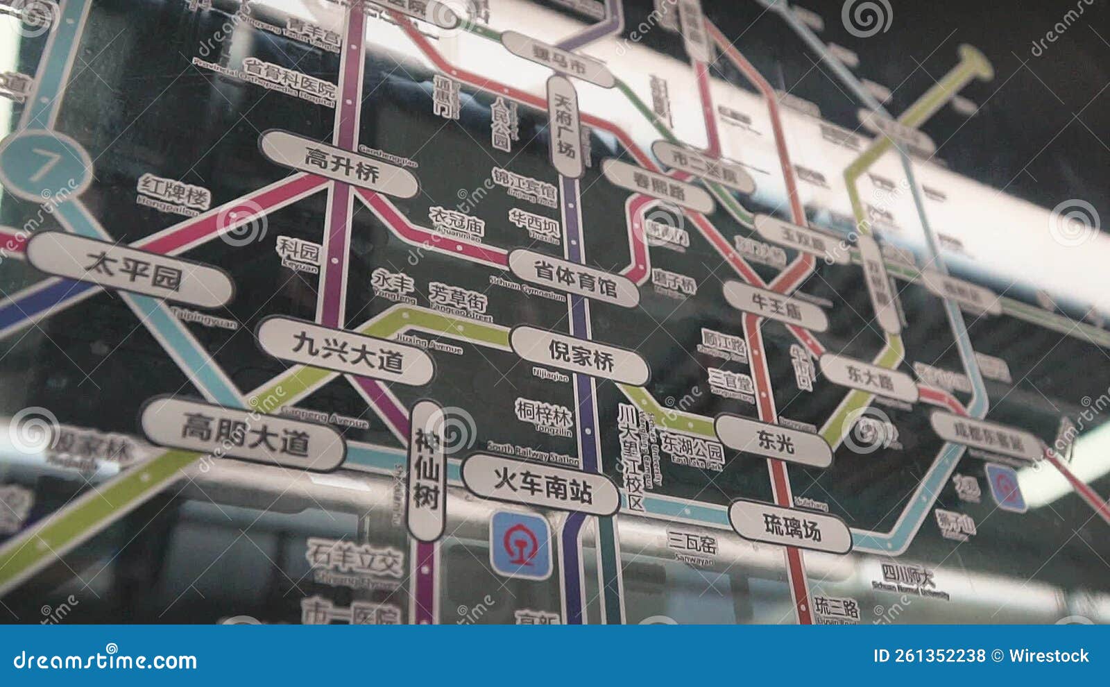 HD of the Subway Map. Japan Stock Footage - Video of extension, graphic ...