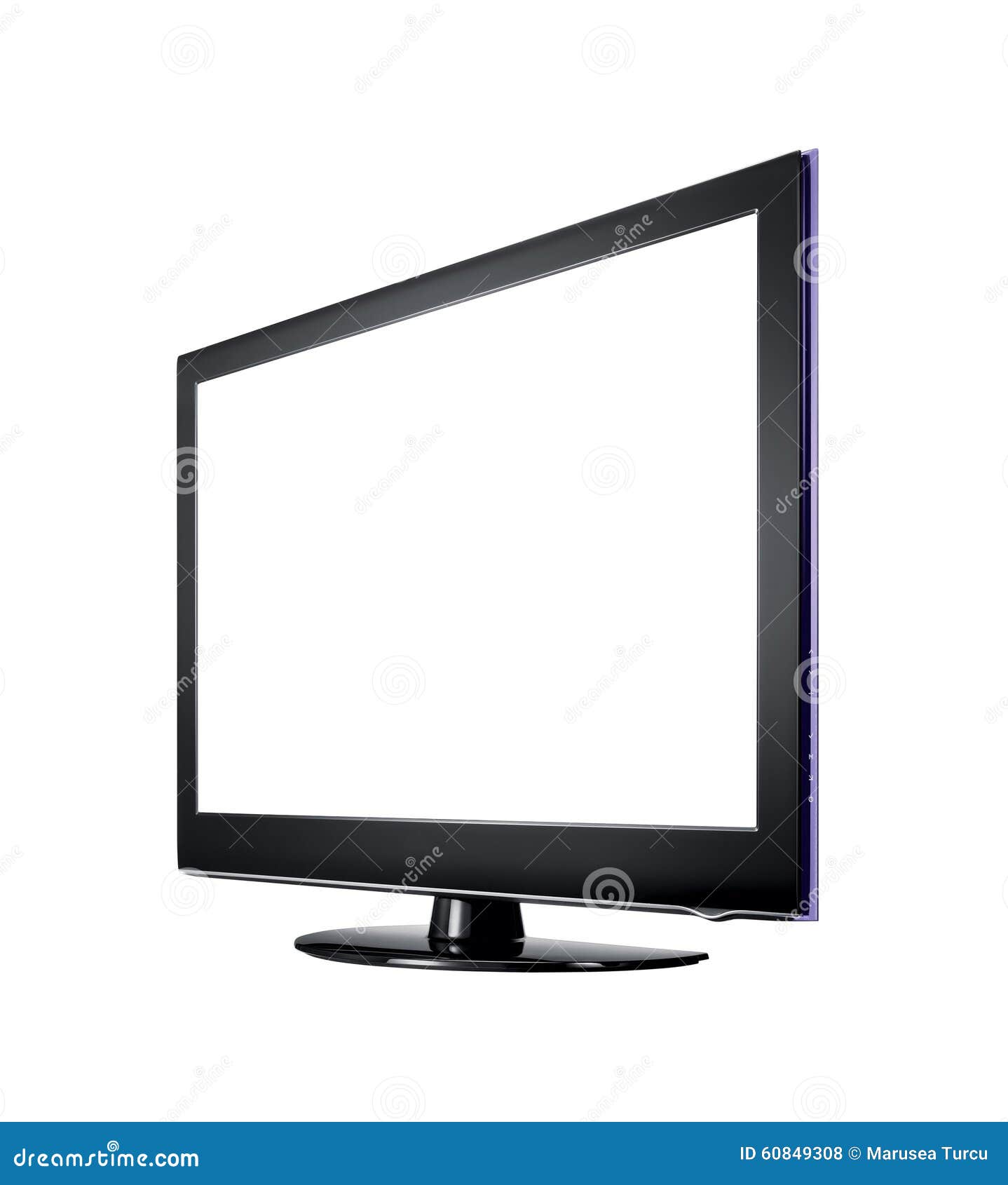 HD Television Isolated On White Background Stock Photo - Image of ...