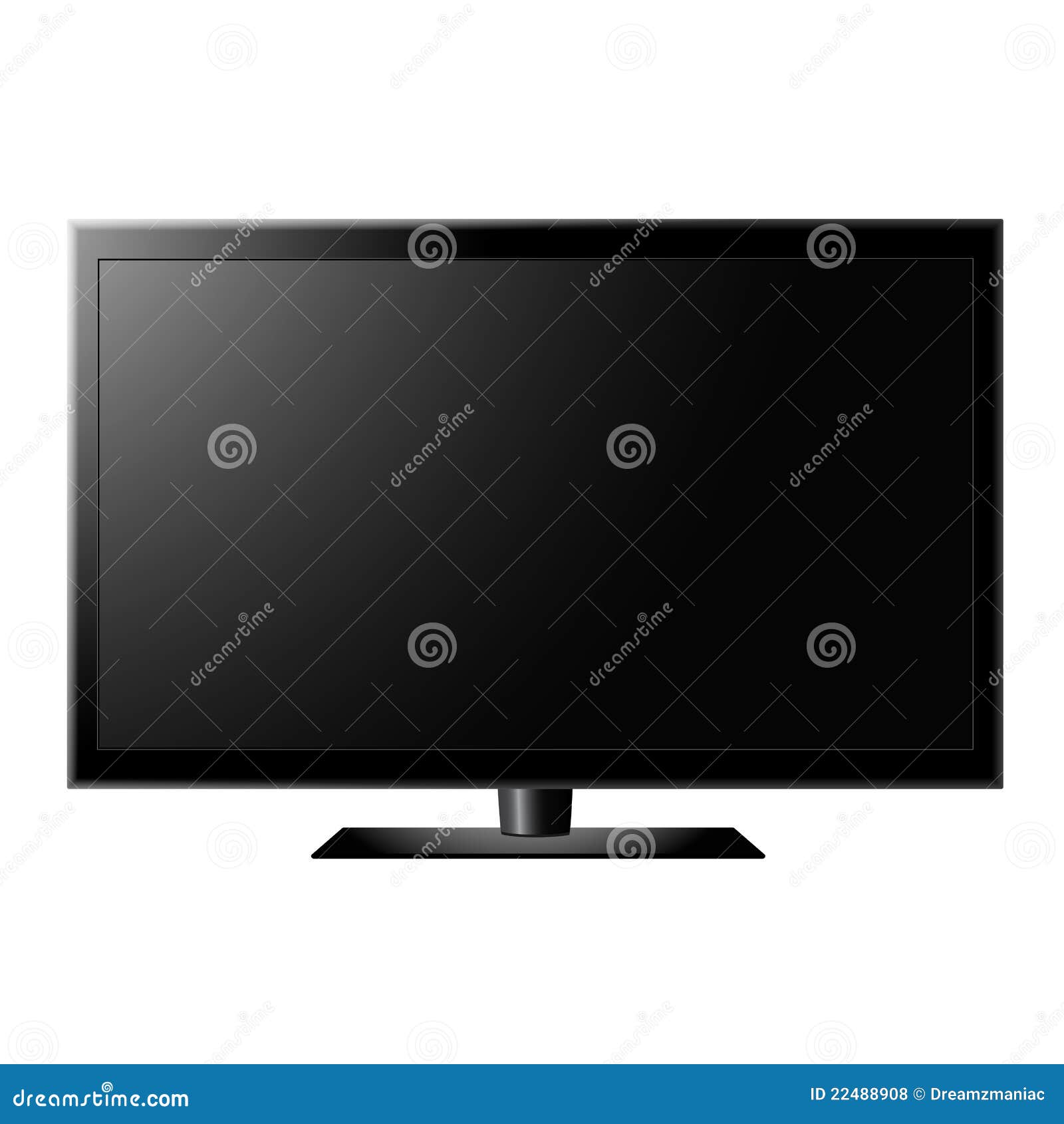 Hd tv stock vector. Illustration of hdtv, definition - 22488908