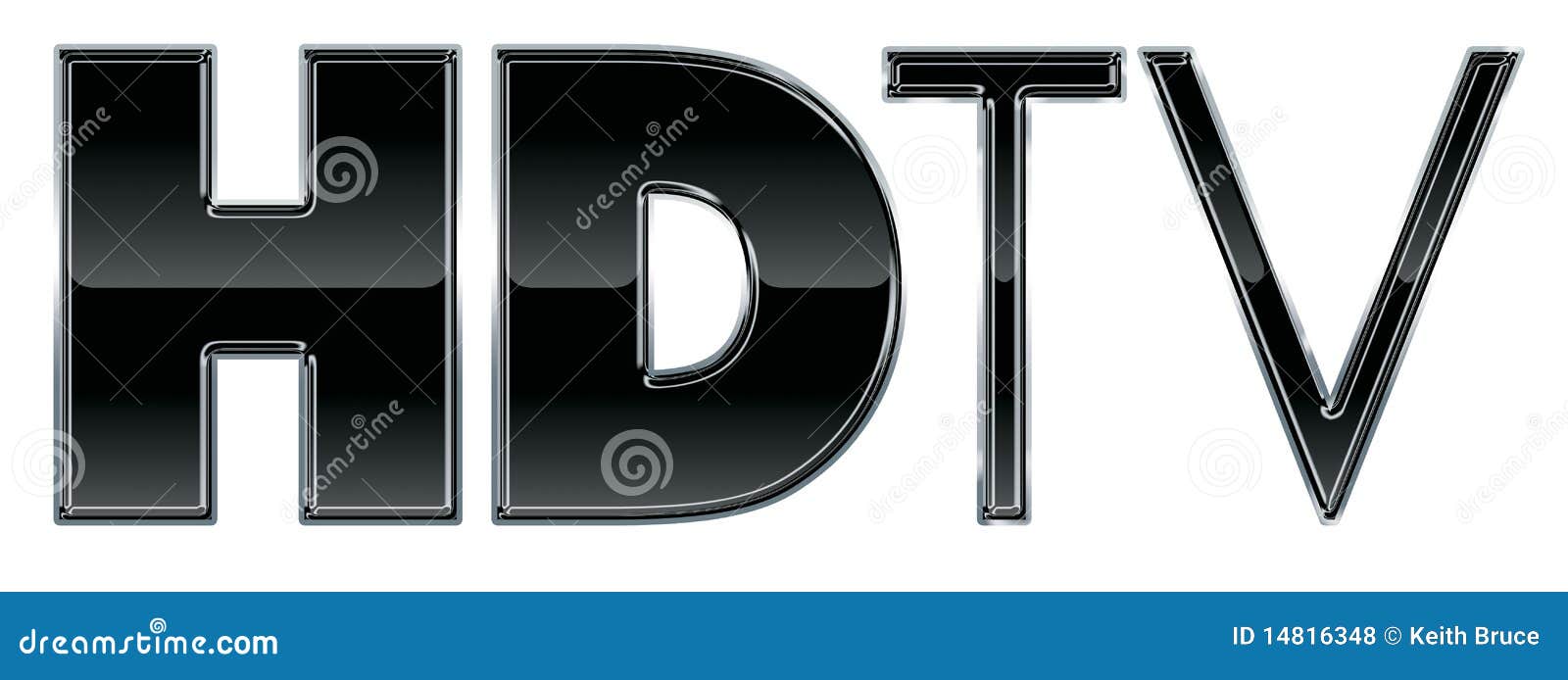 HD TV or HDTV Text Graphic stock illustration. Illustration of ...