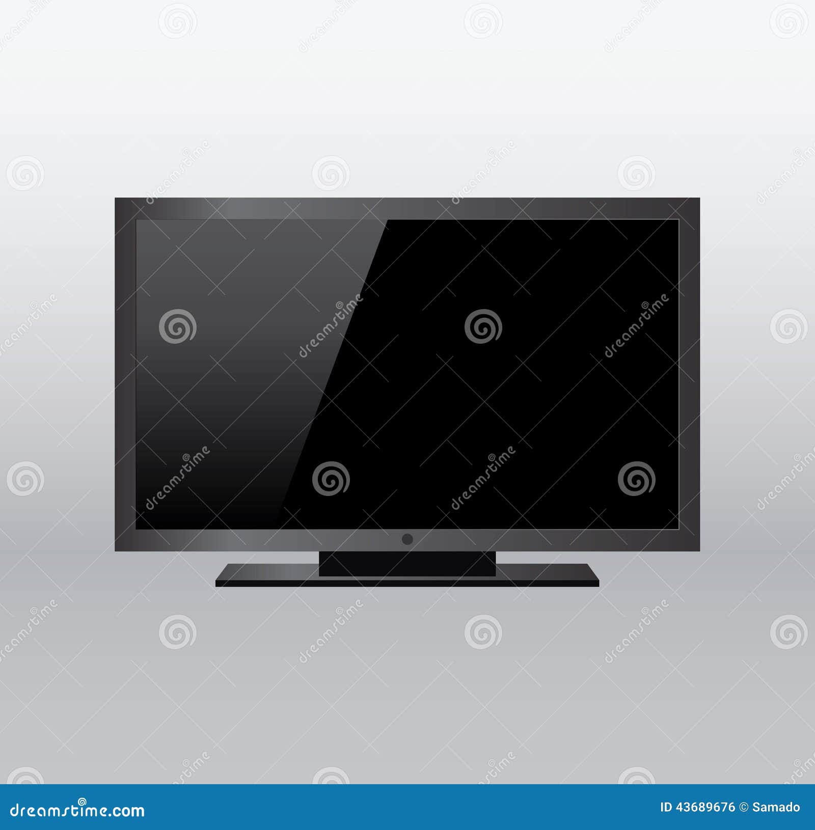 HD TV stock vector. Illustration of electrical, screen - 43689676