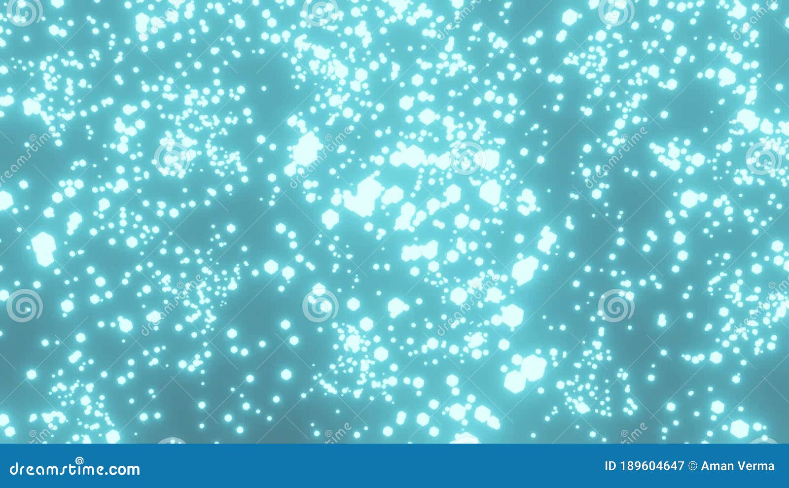 HD Video of Blue Color Energy Particle Floating from Top To Bottom ...