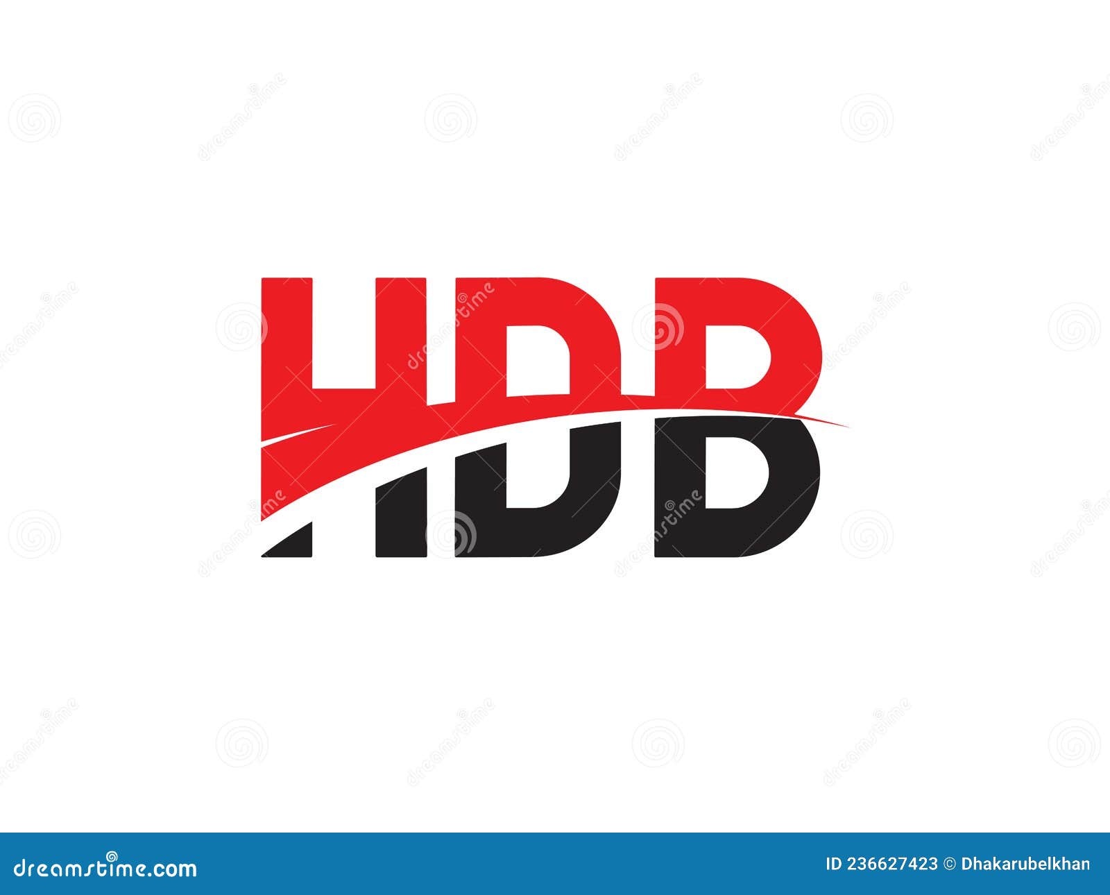 HDB Letter Initial Logo Design Vector Illustration Stock Vector ...