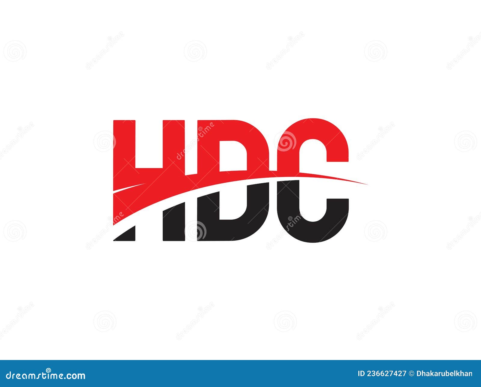 HDC Letter Initial Logo Design Vector Illustration Stock Vector ...