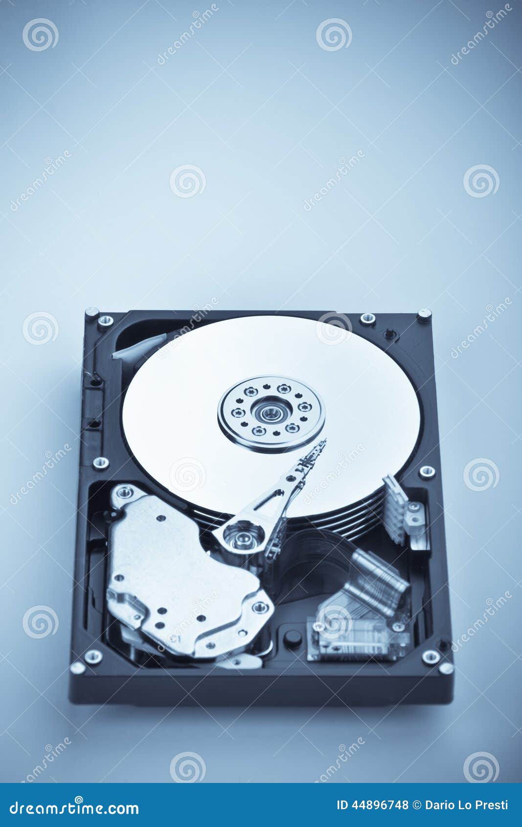 HDD on blue vertical stock photo. Image of drive, electrical - 44896748