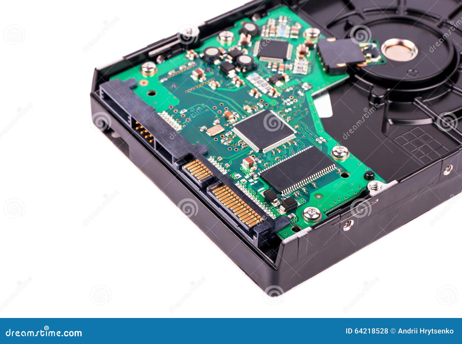 HDD closeup stock photo. Image of electronics, computers - 64218528