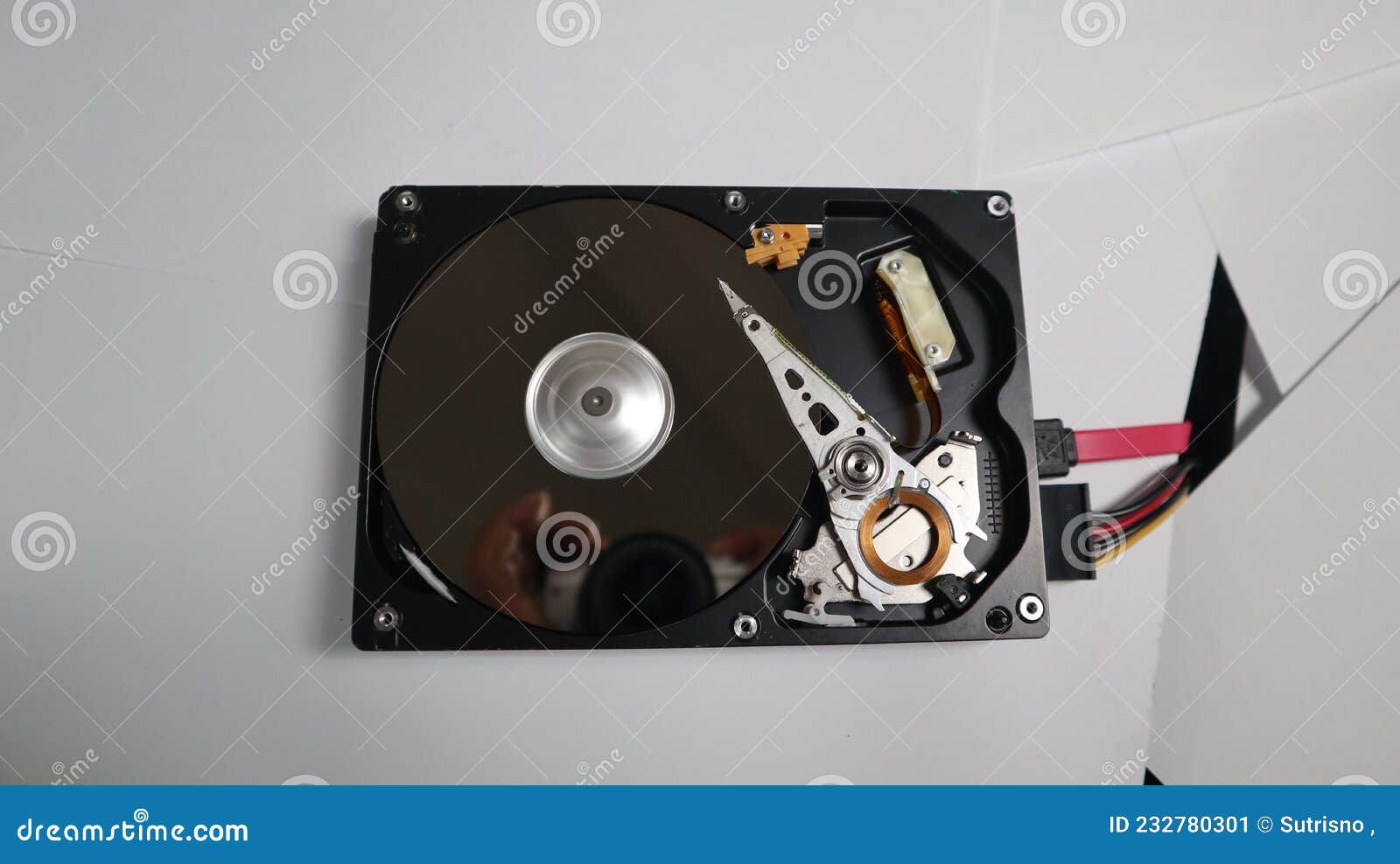HDD, Computer Hard Drive, Digital Data Storage. Stock Image - Image of ...