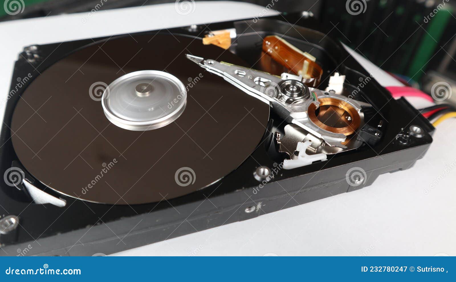 HDD, Computer Hard Drive, Digital Data Storage. Stock Image - Image of ...