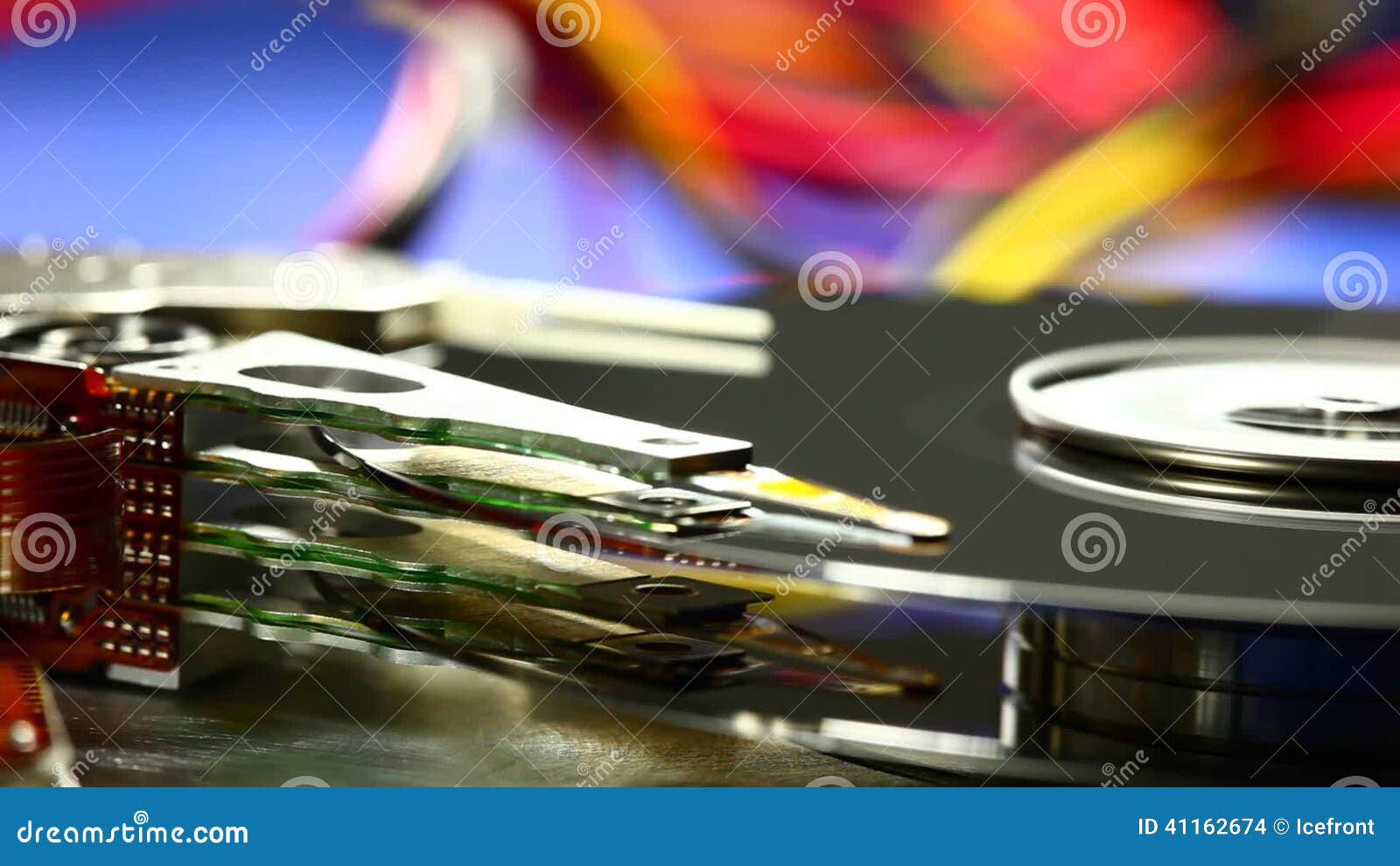 HDD Drive Spin Up and Head Movement Stock Footage - Video of ...