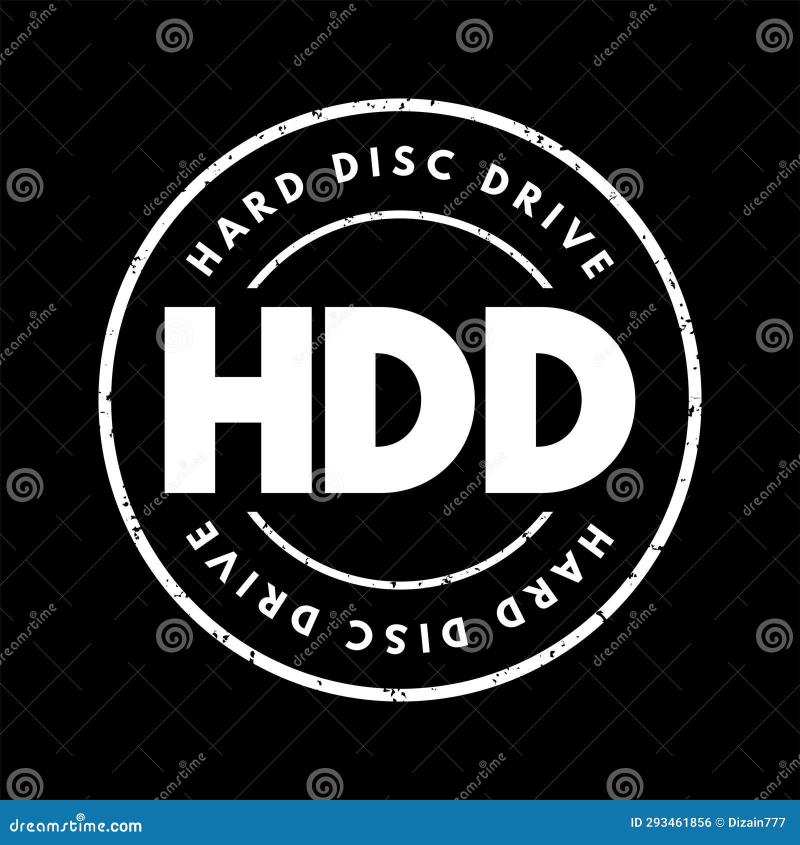 HDD Hard Disc Drive - Electro-mechanical Data Storage Device that ...