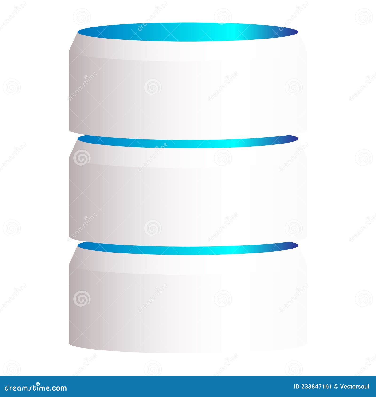 HDD, Hard Disk Drive, Mainframe Computer Stacked Cylinder Icon. Server ...