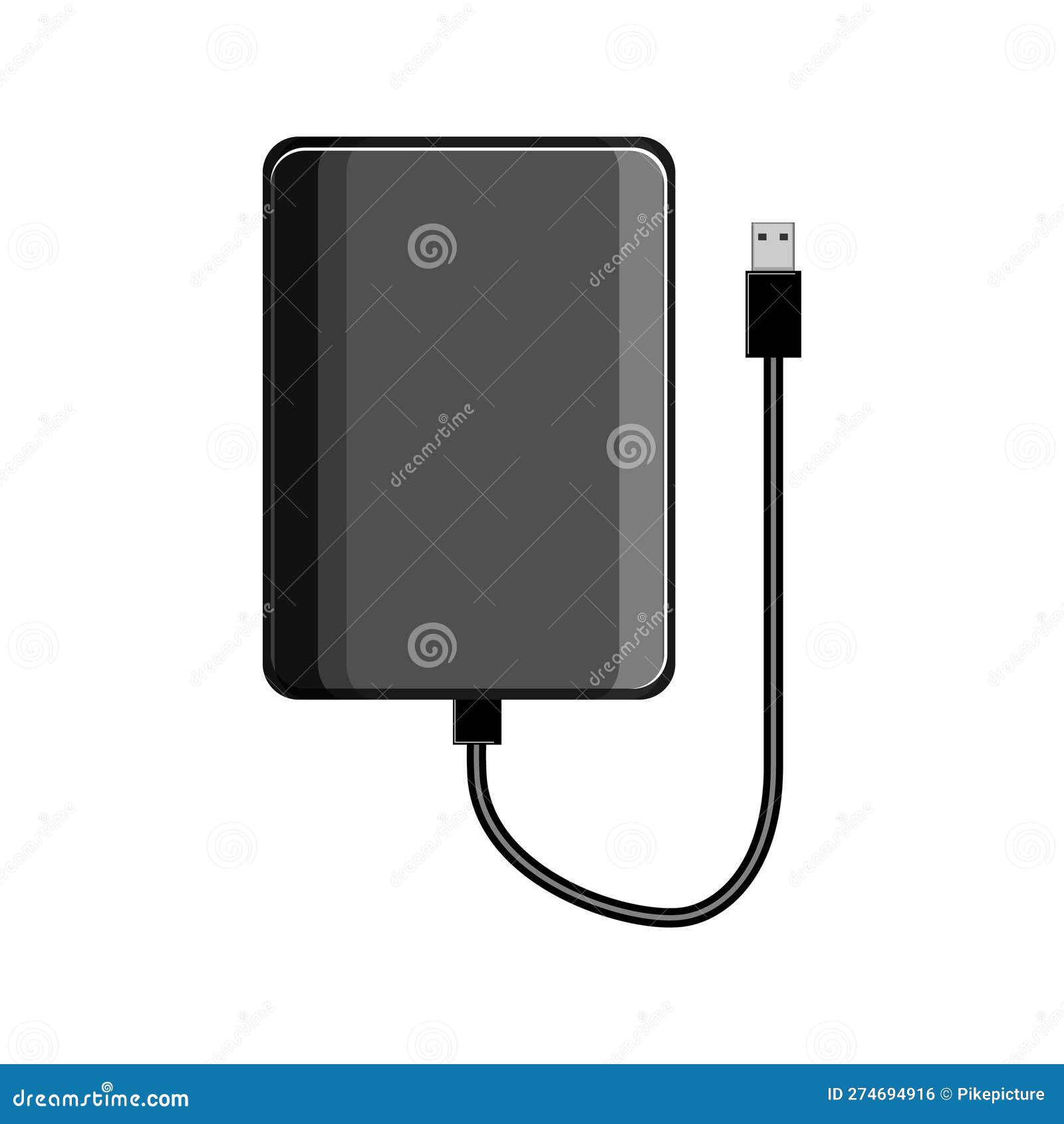 Hdd Hard Drive Cartoon Vector Illustration Stock Illustration ...