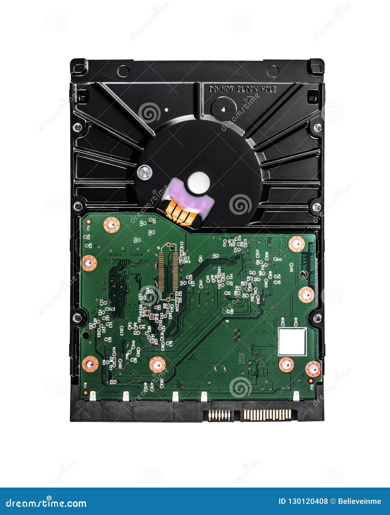 HDD Hard Drive Isolated on a White Background. Stock Photo - Image of ...