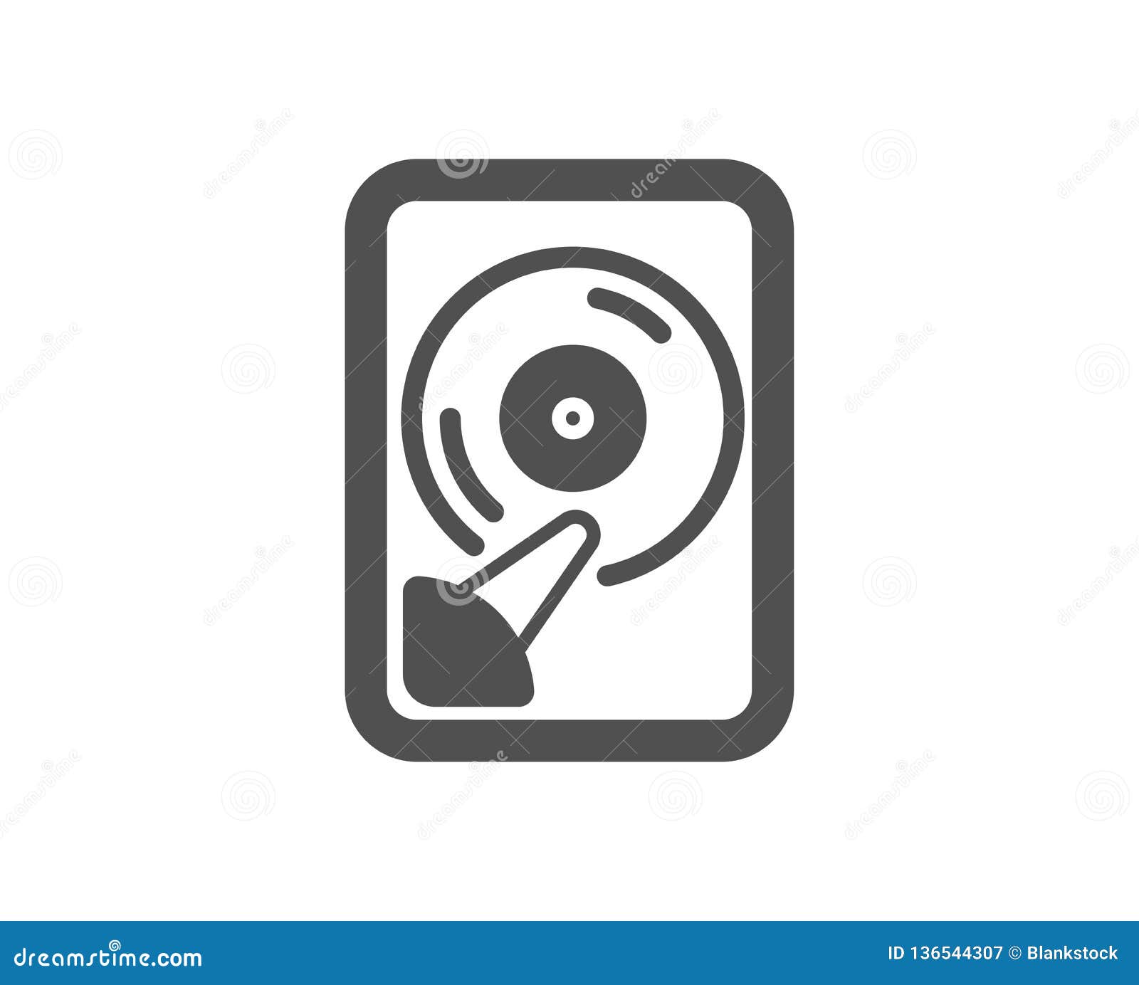 Hdd Icon. Computer Memory Component Sign. Data Storage. Vector Stock ...