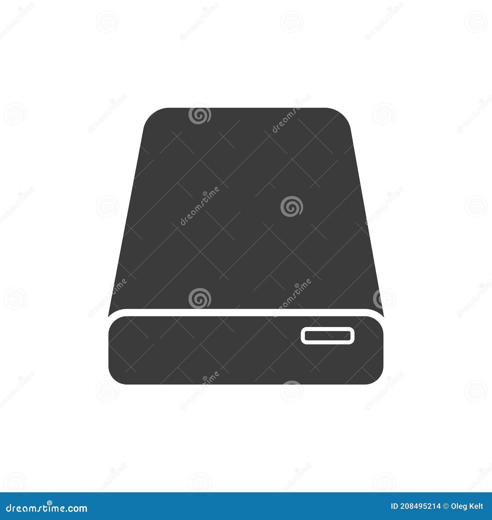 HDD Icon. Hard Drive Icon Isolated on White Background Stock Vector ...