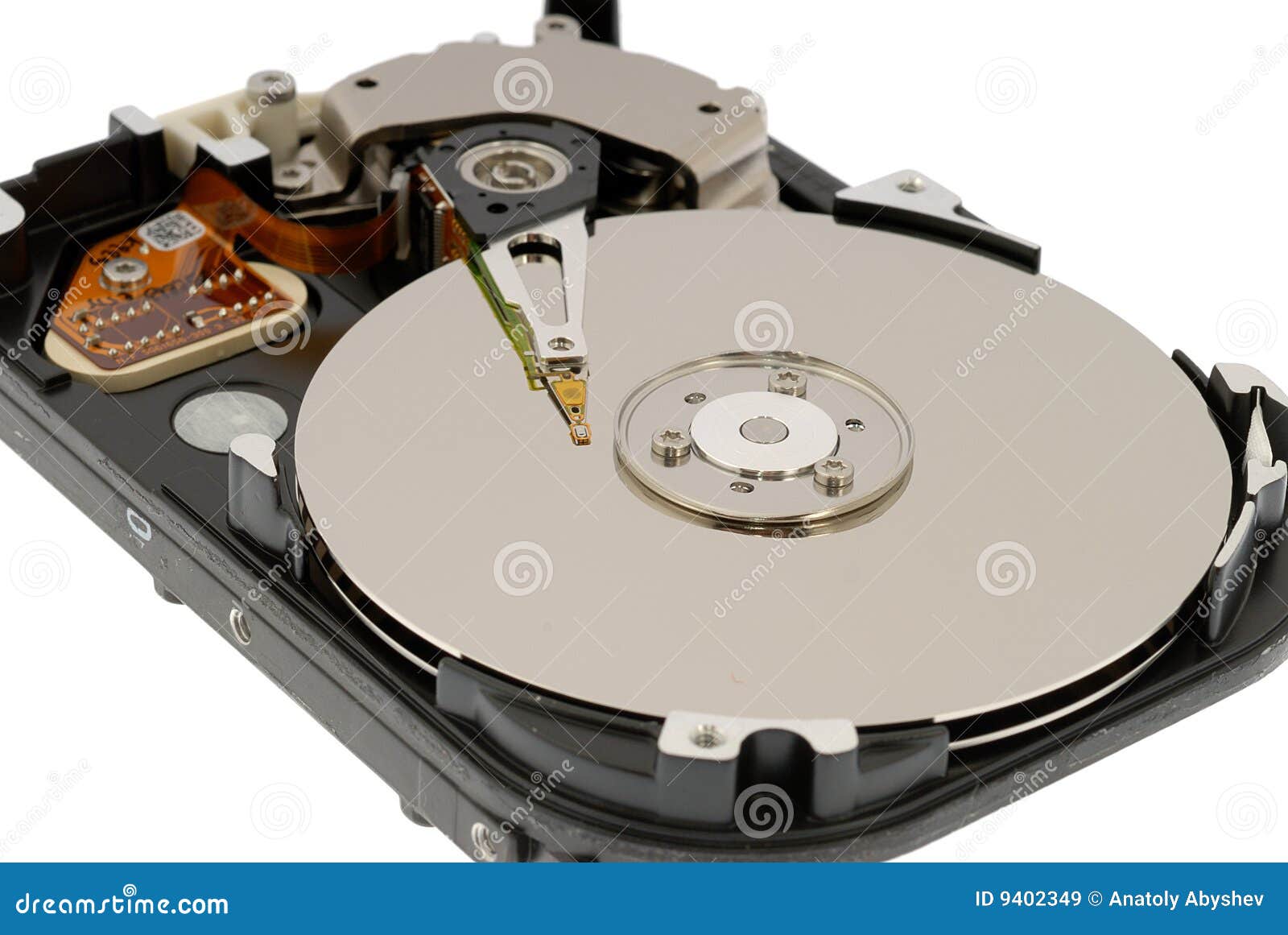 Hdd inside stock image. Image of plates, hard, disk, magnetic - 9402349