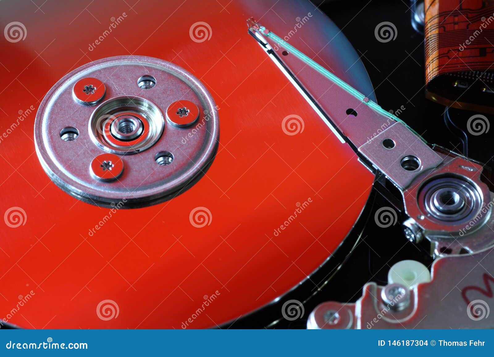HDD inside the case stock photo. Image of media, equipment - 146187304